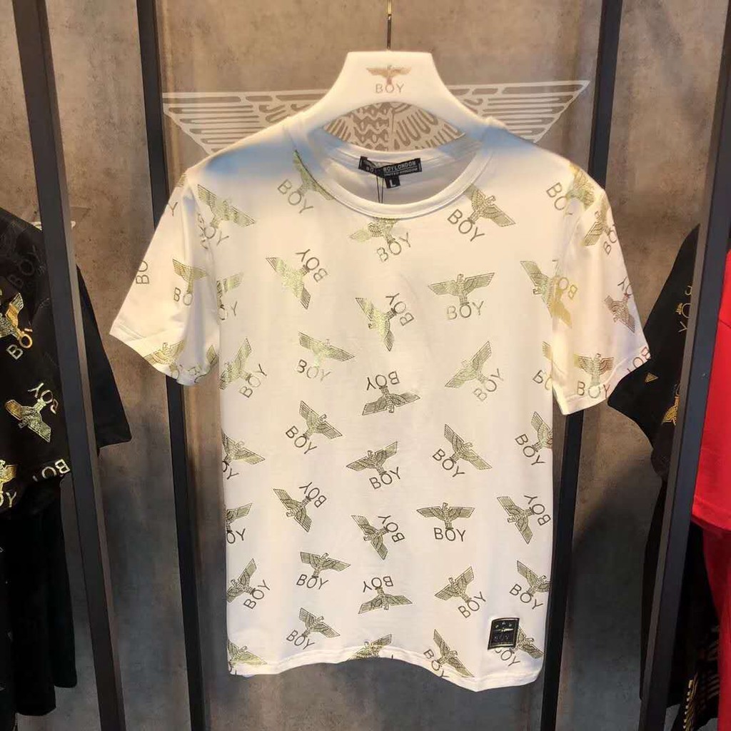 Boy London เสื้อยืดแขนสั้นนำเข้าจากเกาหลีแท้สีขาวบรอนเซอร์ดำ S-XXL ...