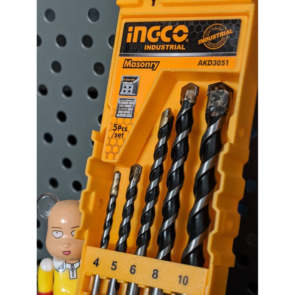 INGCO ชุดดอกสว่านเจาะคอนกรีต 5 ตัว/ชุด AKD3051 ส่งไว เก็บเงินปลายทางได้ ...