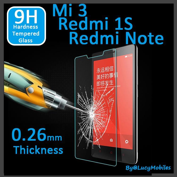 Redmi 1 / 1S / Redmi Note 3G/4G 9H ตัวป้องกันหน้าจอกระจกนิรภัยความละเอียดสูง | Shopee Thailand