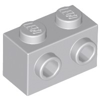 Lego part (ชิ้นส่วนเลโก้) No.11211 Brick, Modified 1 x 2 with Studs on ...