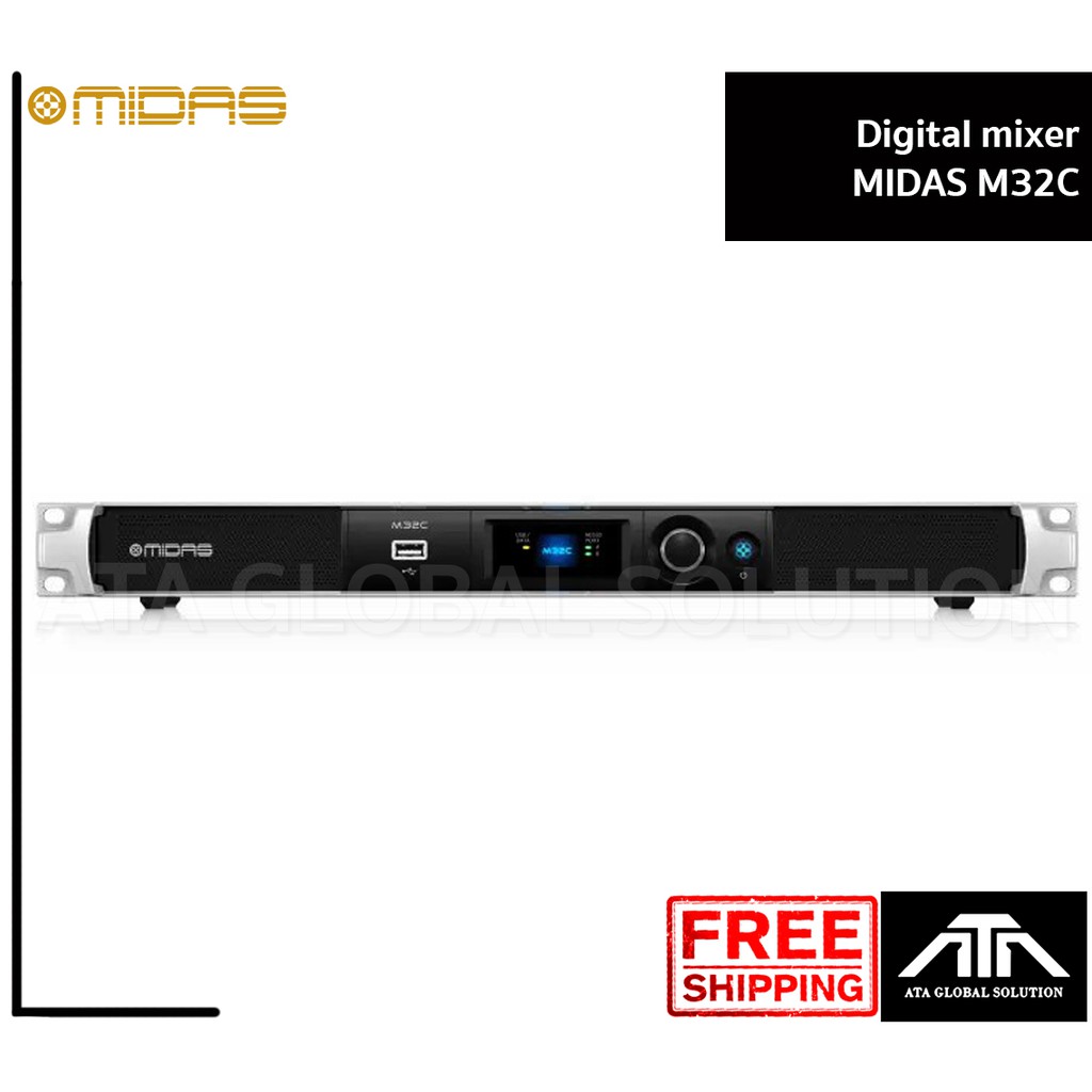 MIDAS M32C เครื่องผสมสัญญาณเสียง ดิจิตอล 40 ชาแนล 25 บัส เครื่องผสม ...