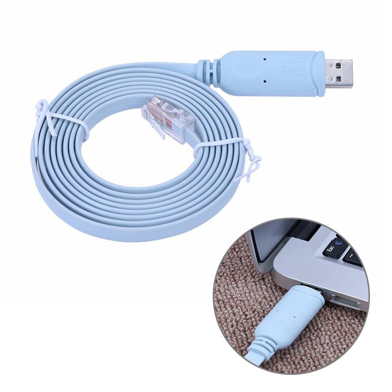 สาย console USB to RJ 45 Cable USB 2.0 to Serial / RS 232 Console ...