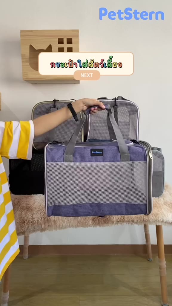 PetStern กระเป๋าสัตว์เลี้ยง กระเป๋าเดินทางสัตว์เลี้ยง ใหญ่ ระบายอากาศได้ดี พับเก็บได้ | Shopee ...