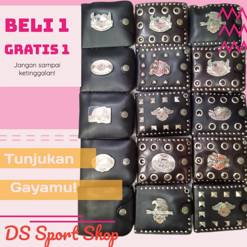 กระเป๋าสตางค์ Harley Davidson Slang (ซื้อ 1 แถม 1) | Shopee Thailand