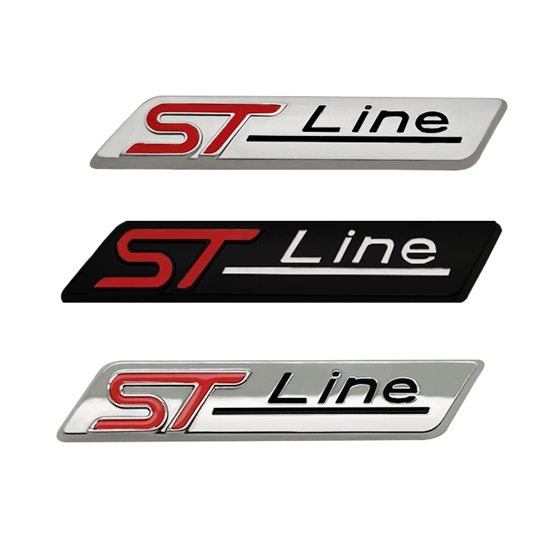 สติกเกอร์โลหะ 3D ลายเส้น ST Line EcoBoost Explorer สําหรับติดตกแต่ง ...