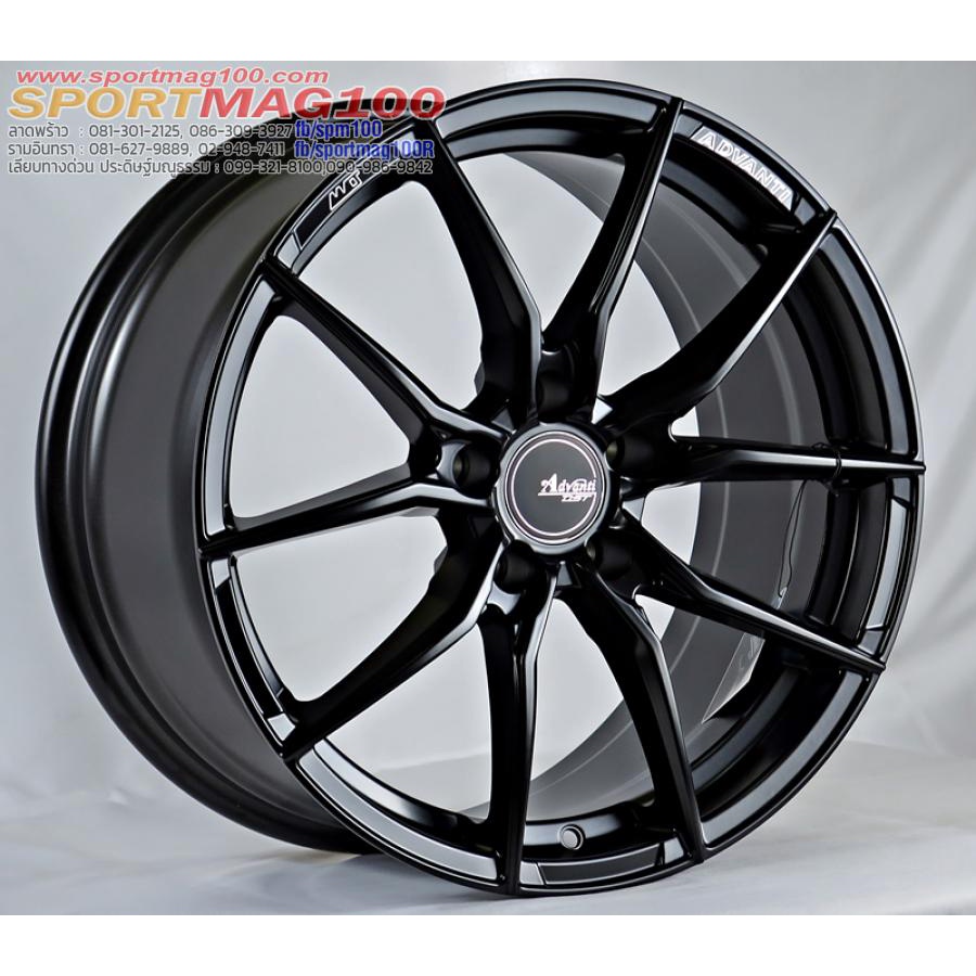 แม็กซ์ใหม่ Advanti DST N965 สีดำด้าน ขนาด 8-18นิ้ว 5รู114 Offset35 ...
