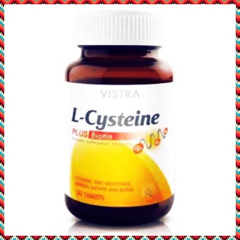 Vistra L-Cysteine Plus Biotin 30 Tablets | Shopee Thailand