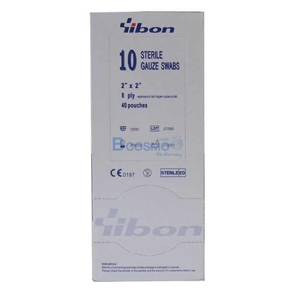 ผ้าก๊อซ ผ้าก๊อซทำแผล ผ้าก๊อซปราศจากเชื้อ GAUZE STERILE ยีห้อ YIBON (1 ...