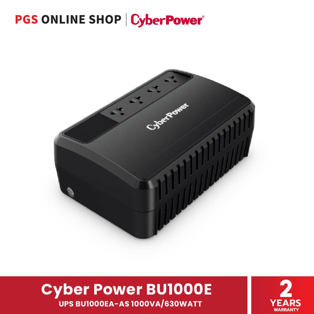 CyberPower (เครื่องสำรองไฟฟ้า) รุ่น UPS BU1000EA-AS 1000VA/630WATT ...