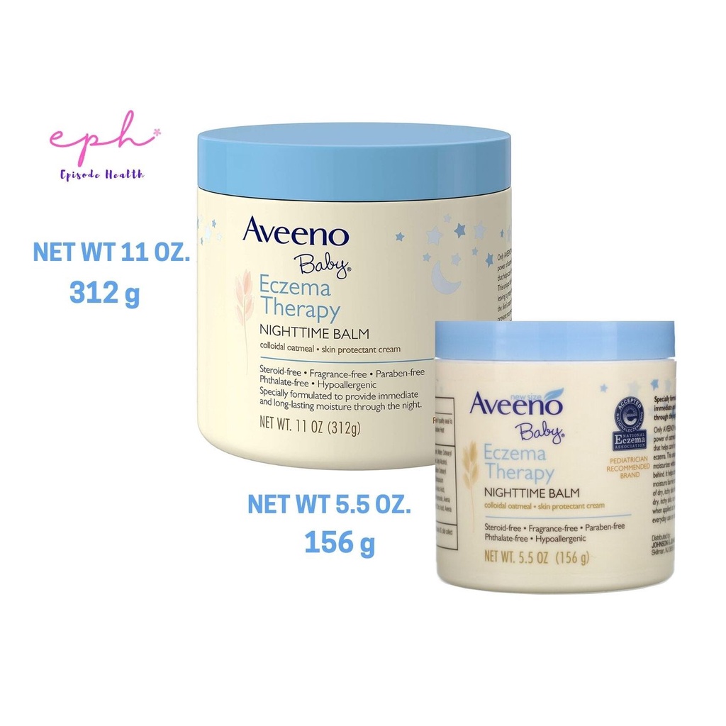 Aveeno Baby® Eczema Therapy Nighttime Balm (156 g,312 g) บาล์มบรรเทาอาการคันผิวสำหรับเด็กทารก ...
