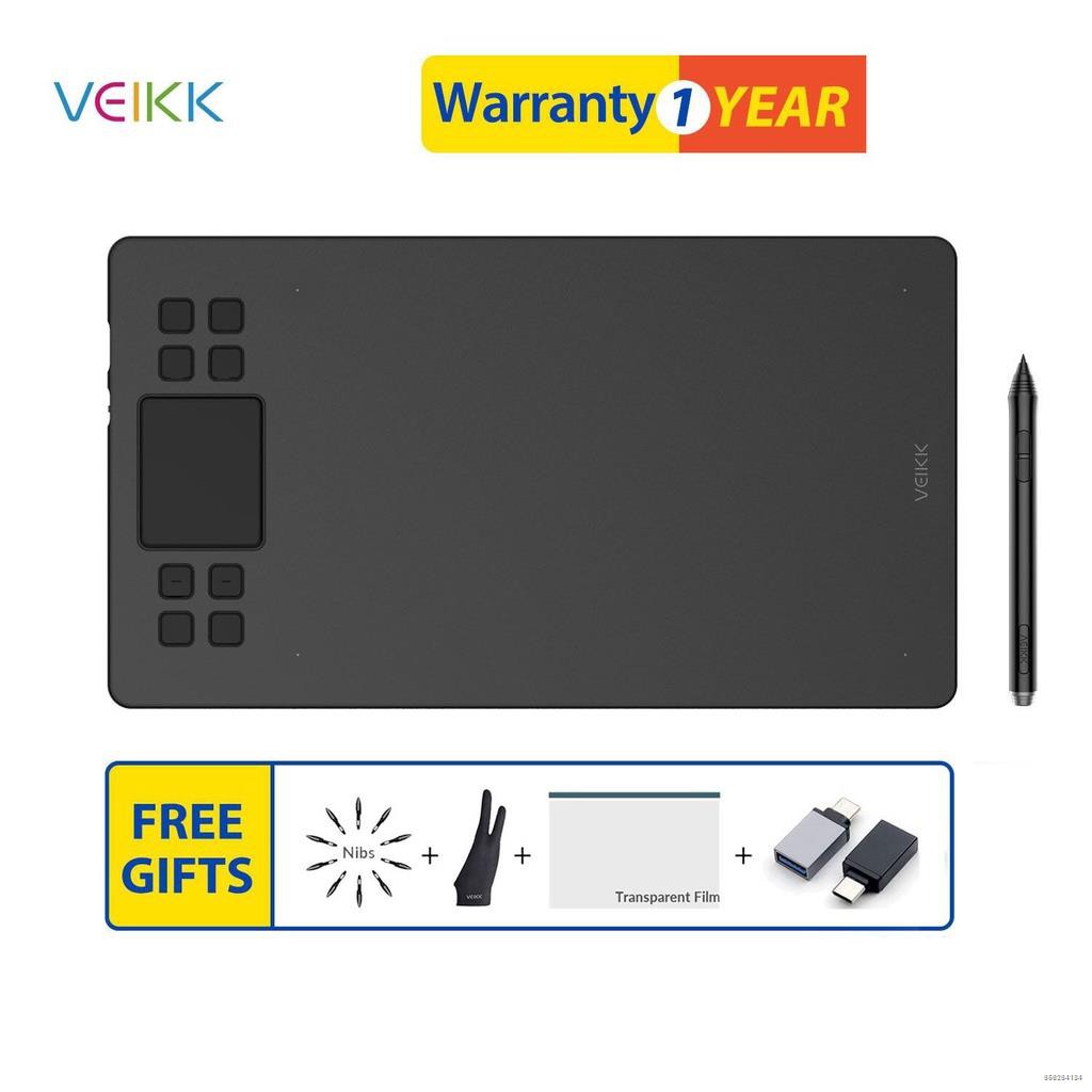 ☁(ร้านค้าทางการของVEIKK) VEIKK A50 เมาส์ปากกาดิจิตอล สกรีนแพดเต็มรูปแบบ ...