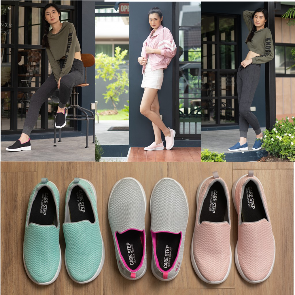 Care Step รองเท้าผ้าใบเพื่อสุขภาพ สำหรับผู้หญิง รุ่น CSW006 แบรนด์แท้ ...