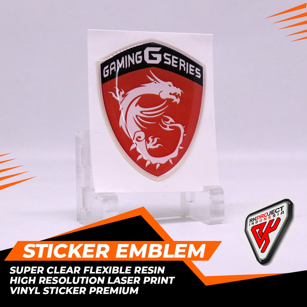 สติ๊กเกอร์นูนสัญลักษณ์ MSI GAMING V2 FLEXIBLE RESIN STICKER | Shopee ...