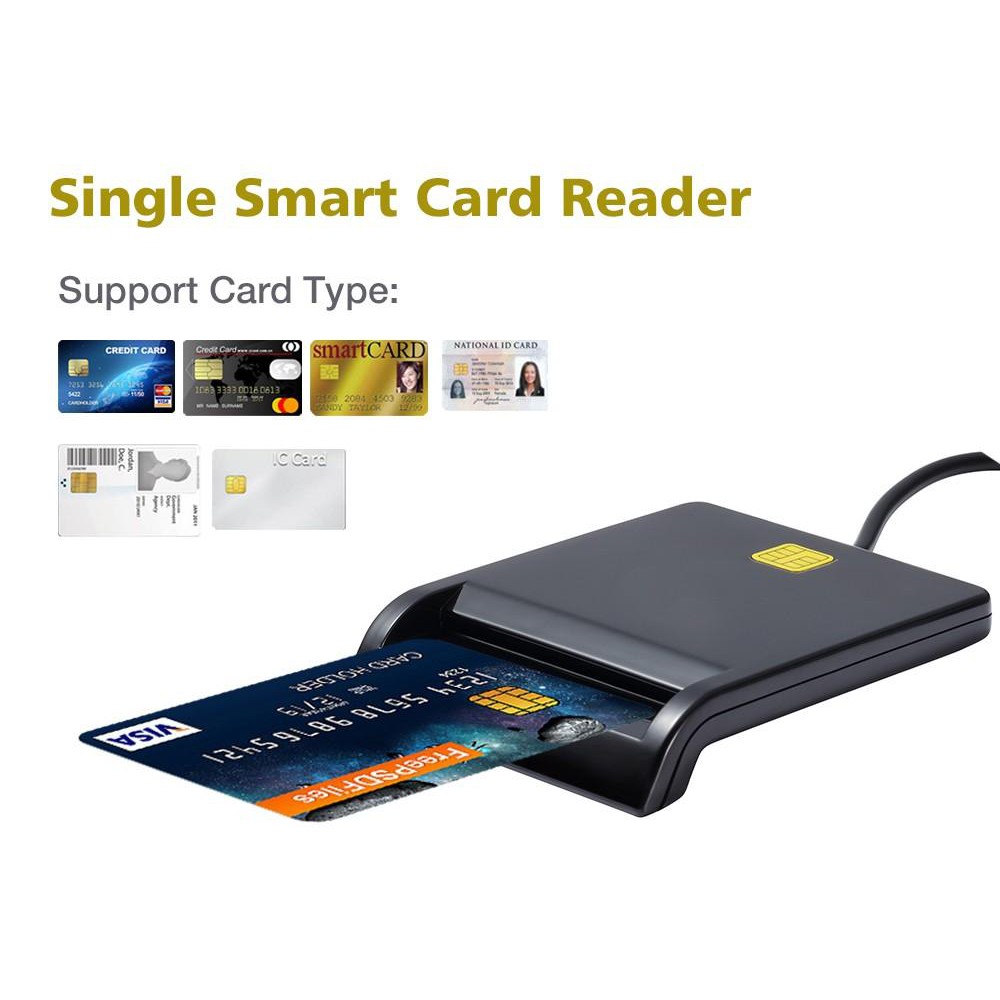 USB Smart card reader writerPC/SC USB-CCID EMV ISO7816 | Shopee Thailand