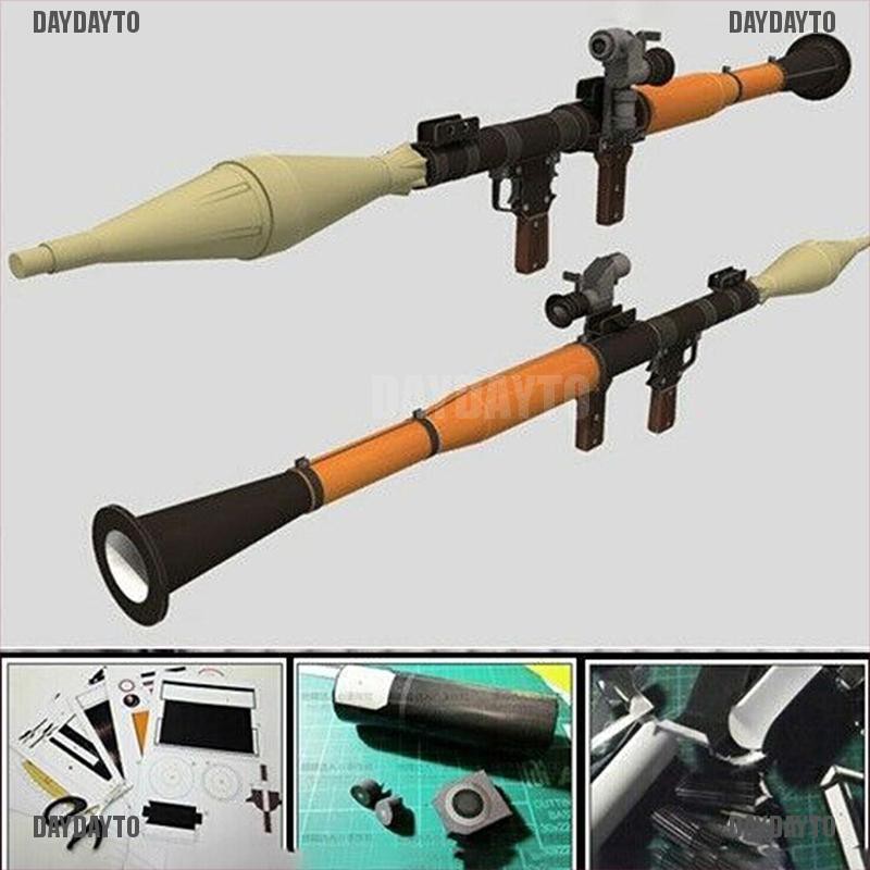 [DAYDAYTO] โมเดลจรวด 1/1 RPG-7 Bazooka Launcher 3D ของเล่นสําหรับเด็ก ...