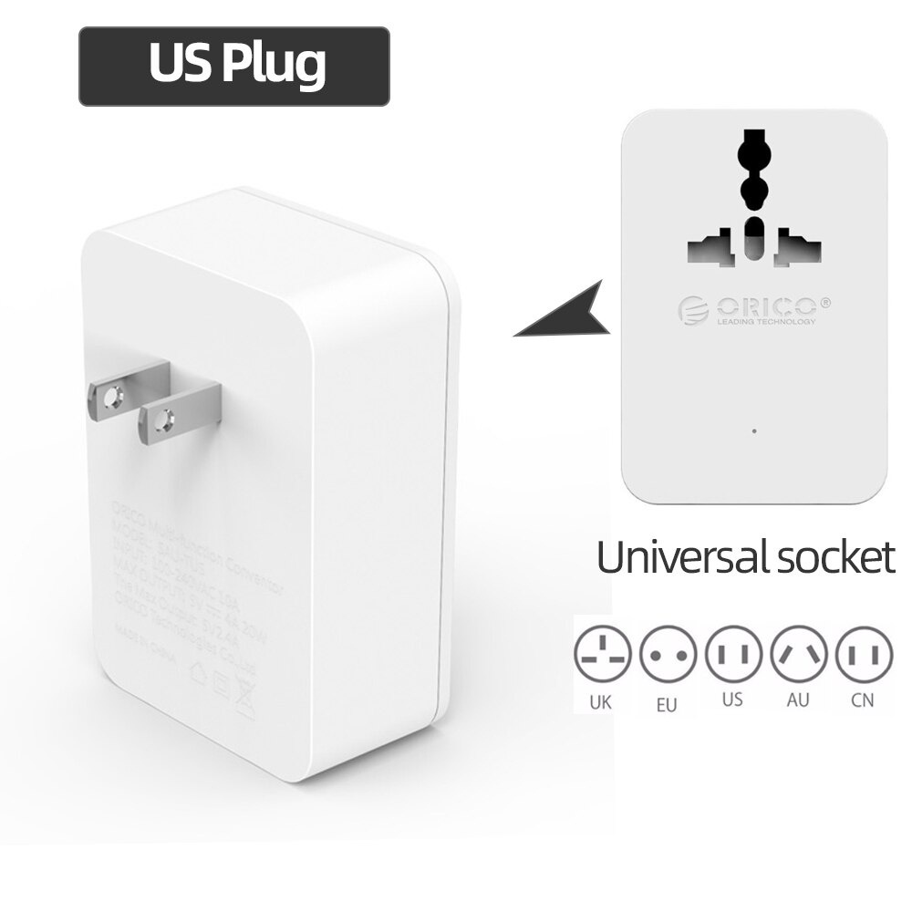 Orico Multi-function Converteror AC Socket Power Plug Adapter พร้อม ...