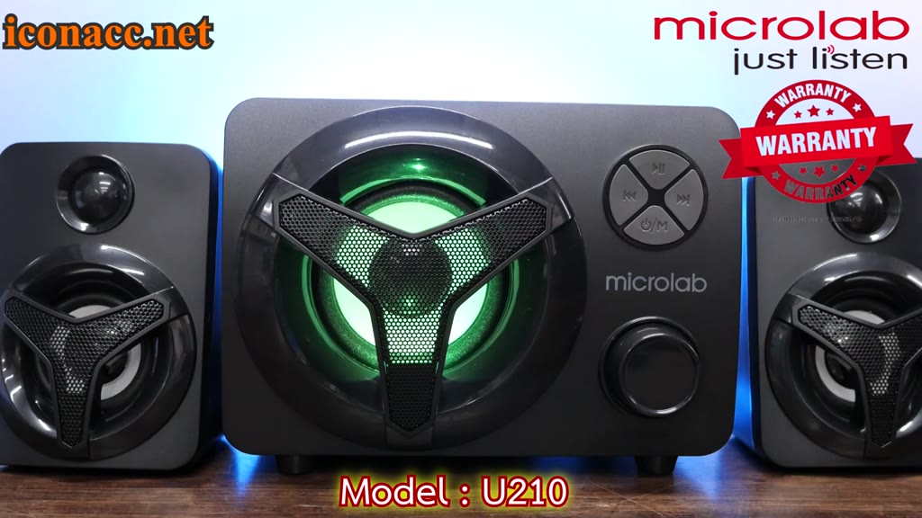 MICROLAB U210BT USB+Bluetooth Speaker 2.1 Ch. LED ลำโพงประกัน 1ปีศูนย์ไทย | Shopee Thailand