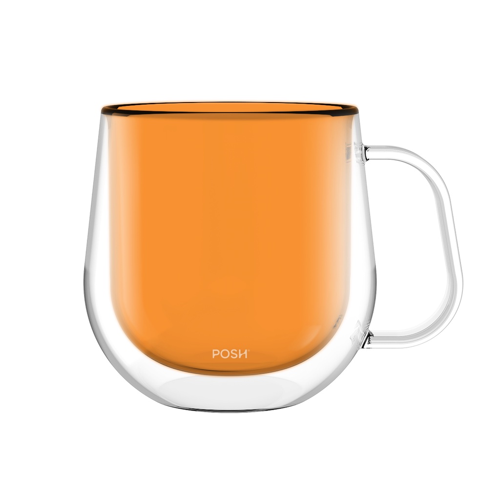 POSH แก้วน้ำสองชั้น GROOVE Double Wall Mug 360 ML. (Pack of 1) | Shopee ...