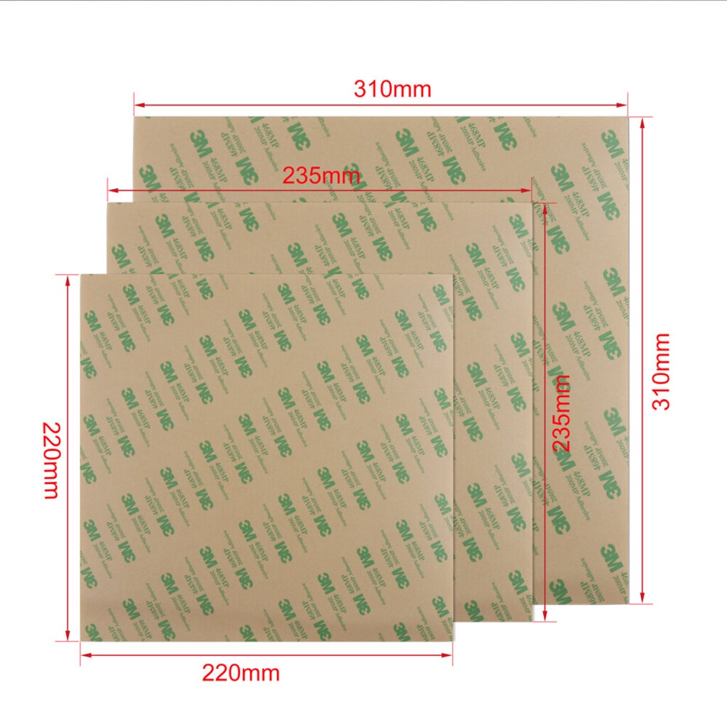 3D Printer Parts PEI Sheet Sticker 220 - 470mm Replacement Pei smooth ...