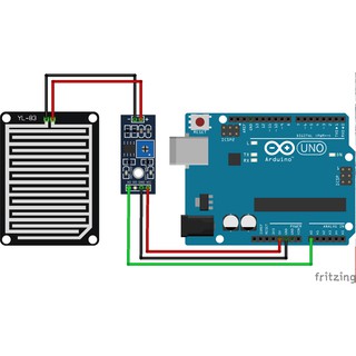 Raindrop Rain Sensor Module MH-RD เซ็นเซอร์ วัดปริมาณ น้ำฝน ฝน ใช้ได้กับ Arduino ESP8266 ESP32 ...
