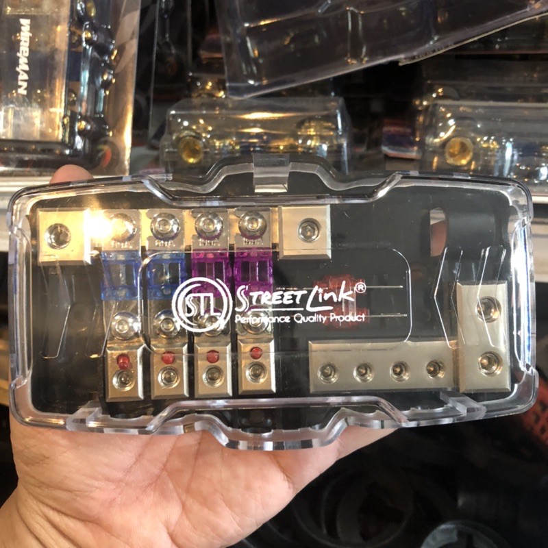 ฟิวส์1ออก4 คุณภาพสูงStreetLink ฟิวส์เครื่องเสียงรถยนต์ แบบโชว์ (ไม่ ...