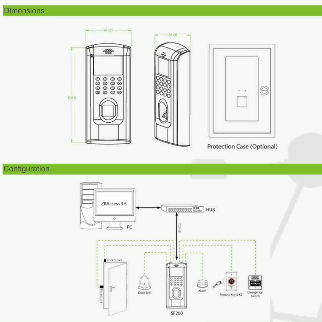 ZKTeco F7 WiFi พร้อมชุด Adapter เครื่องสแกนลายนิ้วมือ ใช้บันทึกเวลาทำงาน มีไวไฟไม่ต้องเดินสาย ...