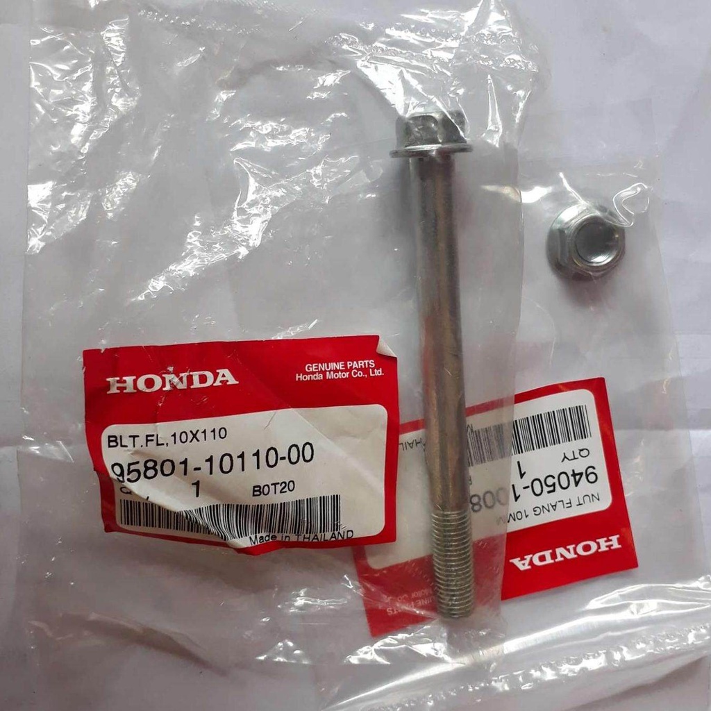 95801-10110-08/94050-10080โบล์ท+น๊อตแท้10×110มม. ยึดเครื่องยนต์เวฟ110i ...
