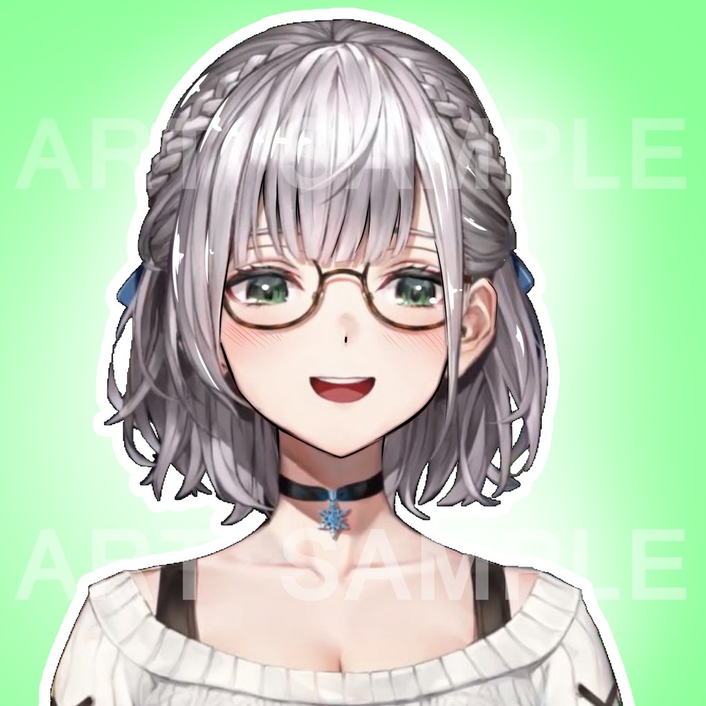 Shirogane Noel /Sticker V.2/ สติ๊กเกอร์ 2 ชิ้น / Hololive / Vtuber ...