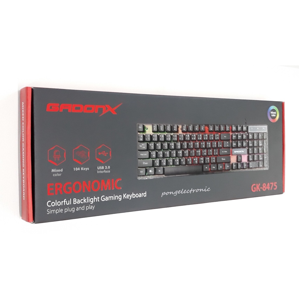 Marvo K616 Scorpion Keyboard Gaming Rainbow Blacklight คีย์บอร์ดเกมมิ่ง ...