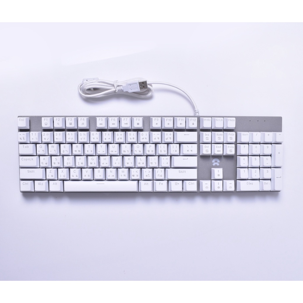 OKER K428 Mixed Backlit Mini RGB Lighting Mechanical Blue Switch Gaming Keyboard คีย์บอร์ดเกม ...