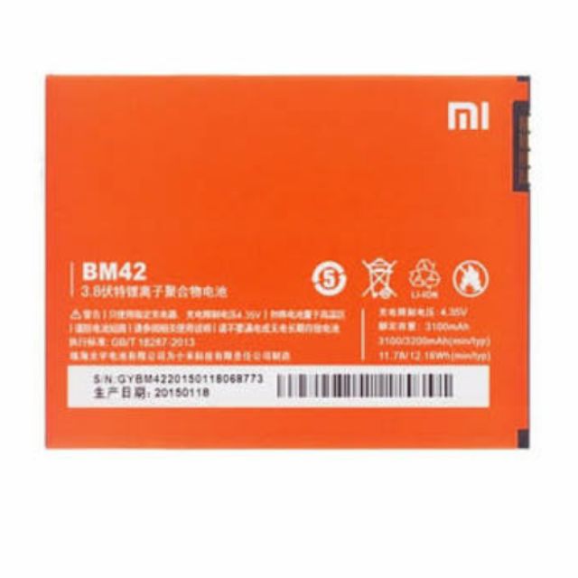 แบตเตอรี่ Xiaomi Redmi Note (BM42) รับประกัน 3 เดือน | Shopee Thailand