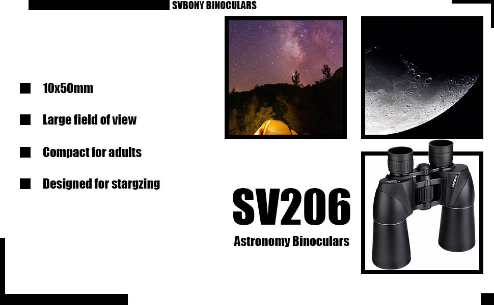 Svbony SV206 กล้องส่องทางไกลดาราศาสตร์ ระยะไกล 10x50 กันน้ํา ปริซึม 4 ...