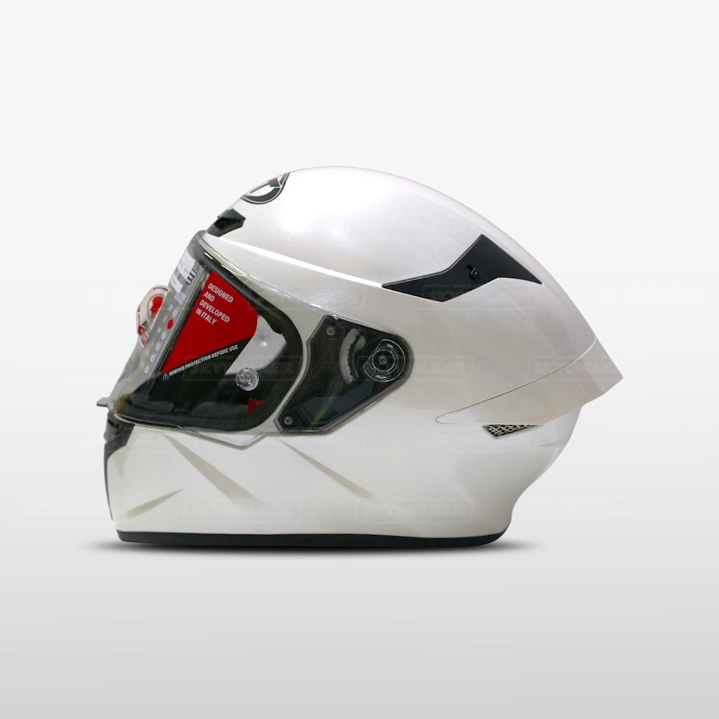 หมวกกันน็อค KYT รุ่น TT-COURSE PLIAN WHITE (GLOSSY) | Shopee Thailand