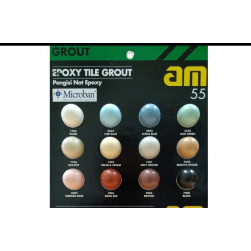 Am 55 Epoxy Grout Filler China Blue, Jade สีเขียว 1 กก. ชุด | Shopee ...