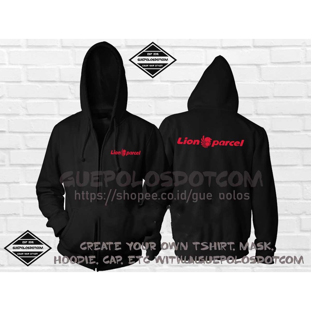 Lion พัสดุ ZIPPER - lion พัสดุ courier Hoodie - lion พัสดุ expedition ...