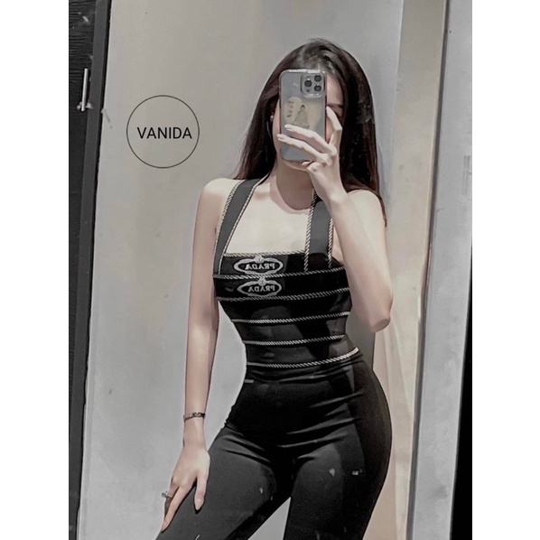 เสื้อครอปบรา ป้ายVANIDA | Shopee Thailand