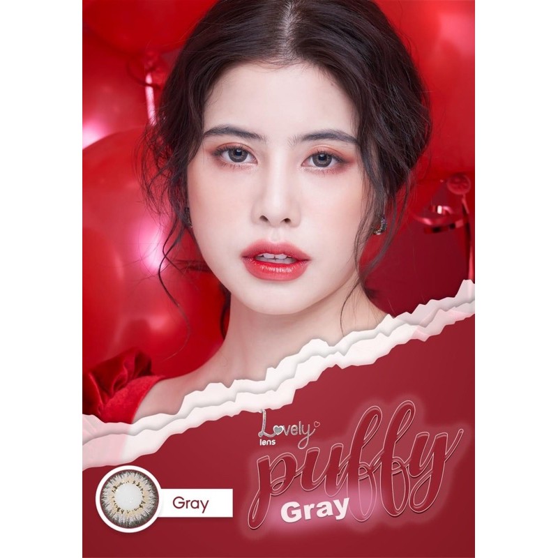 Puffy gray คอนแทคเลนส์ (lovelyplus) | Shopee Thailand