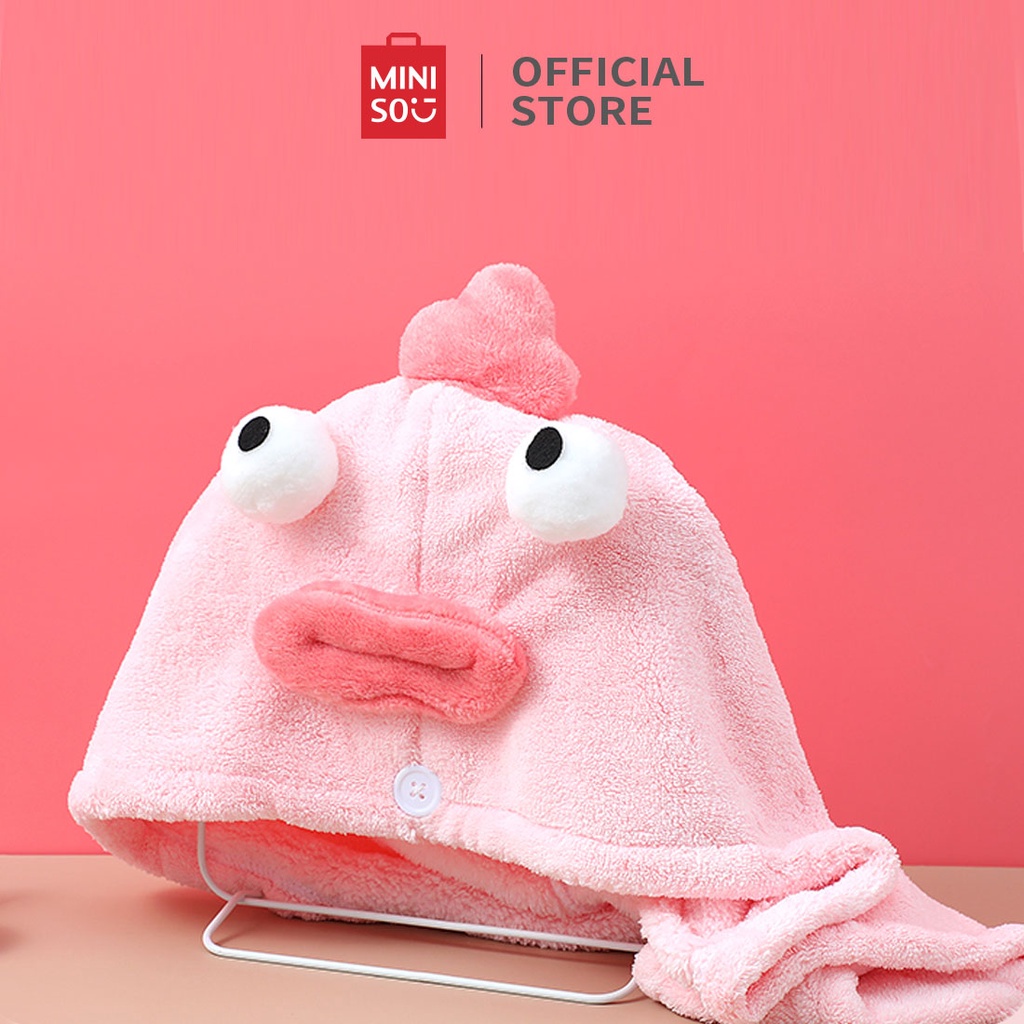 Miniso Official Shampooing Towel/ผ้าเช็ดผม/ผ้าเช็ดผม/หมวกผมแห้ง Our ...