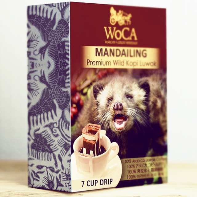กาแฟขี้ชะมด WoCa Kopi Luwak Gayo/Mandheiling 7 Sachet Drip (Powder or ...