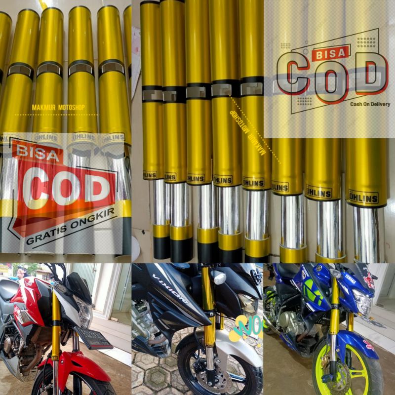 ฝาครอบโช้ค Usd Model, การเปลี่ยนแปลงด้านหน้าสําหรับ Vixion ทุกรุ่น, CBR ...