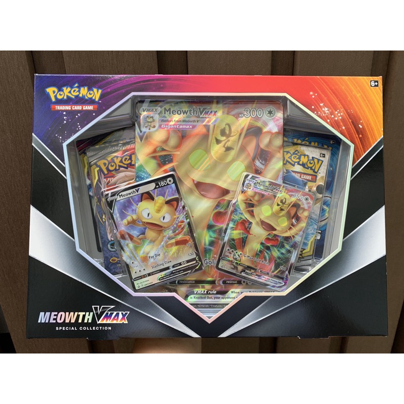 Pokemon - Meowth Vmax Box - Factory Sealed New ใหม่!! | Shopee Thailand