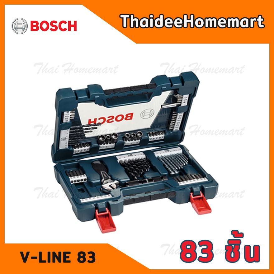BOSCH V-LINE 83 ชุดดอกไขควงและดอกสว่าน 83 ชิ้น 2607017403 | Shopee Thailand
