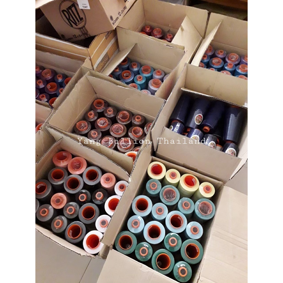 ด้ายเย็บผ้าวีนัส ด้ายหลอดใหญ่ ด้ายCMPเบอร์ 60 30/2 แกนส้ม 270g Venus ...