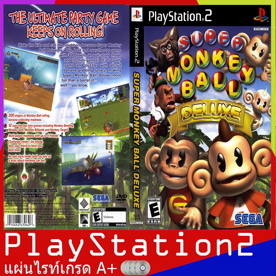 Super Monkey Ball Deluxe (USA)[PS2] | Shopee Thailand