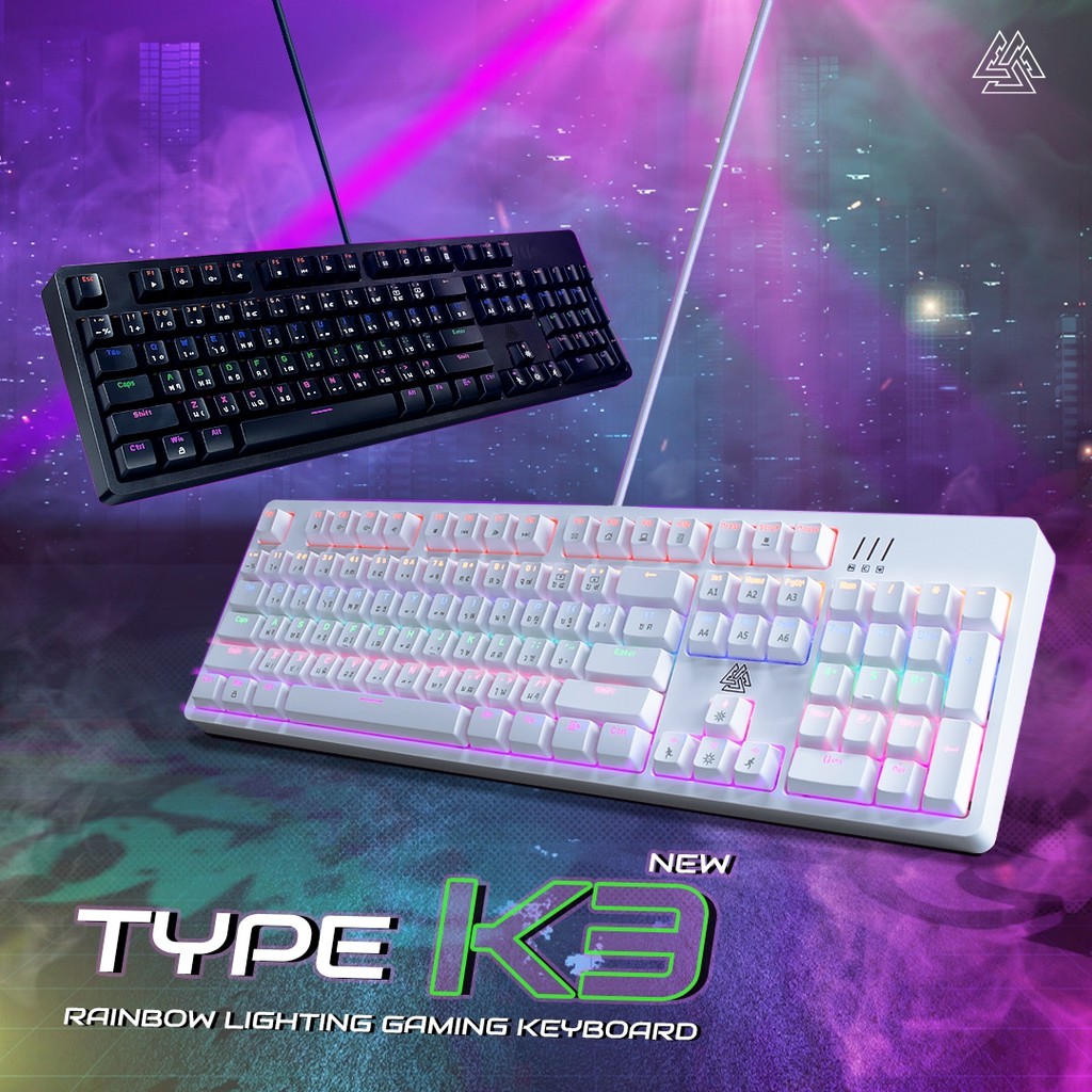 คีย์บอร์ดเกมมิ่ง EGA Type K 3 Mechanical Gaming Keyboard | Shopee Thailand