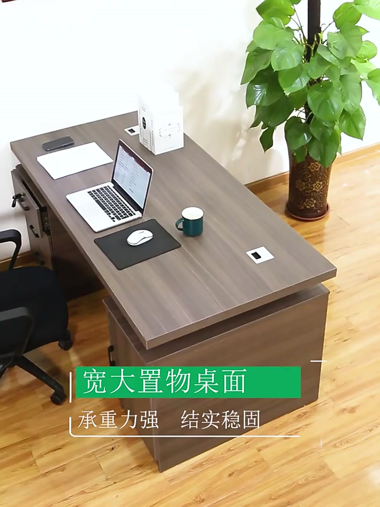 โต๊ะทำงาน Computer Desk ขนาด 120/140cm มีลิ้นชักเก็บของ แข็งแรงรับ ...