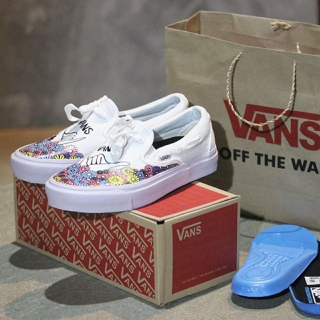 Vans LACEY 72 รองเท้าผ้าใบ สลิปออน สวมใส่สบาย พรีเมี่ยม นําเข้า แฟชั่น ...