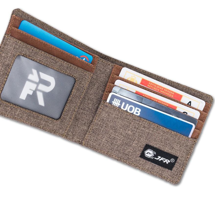 Jfr Fashion Mens Wallet Leather Canvas JP42 Carnaby Series | Shopee ...