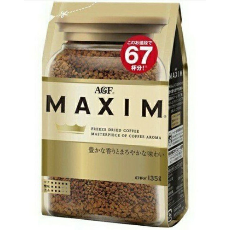 กาแฟ AGF MAXIM refill 135g กาแฟ Maxim Coffee แม็กซิม รีฟิว | Shopee Thailand