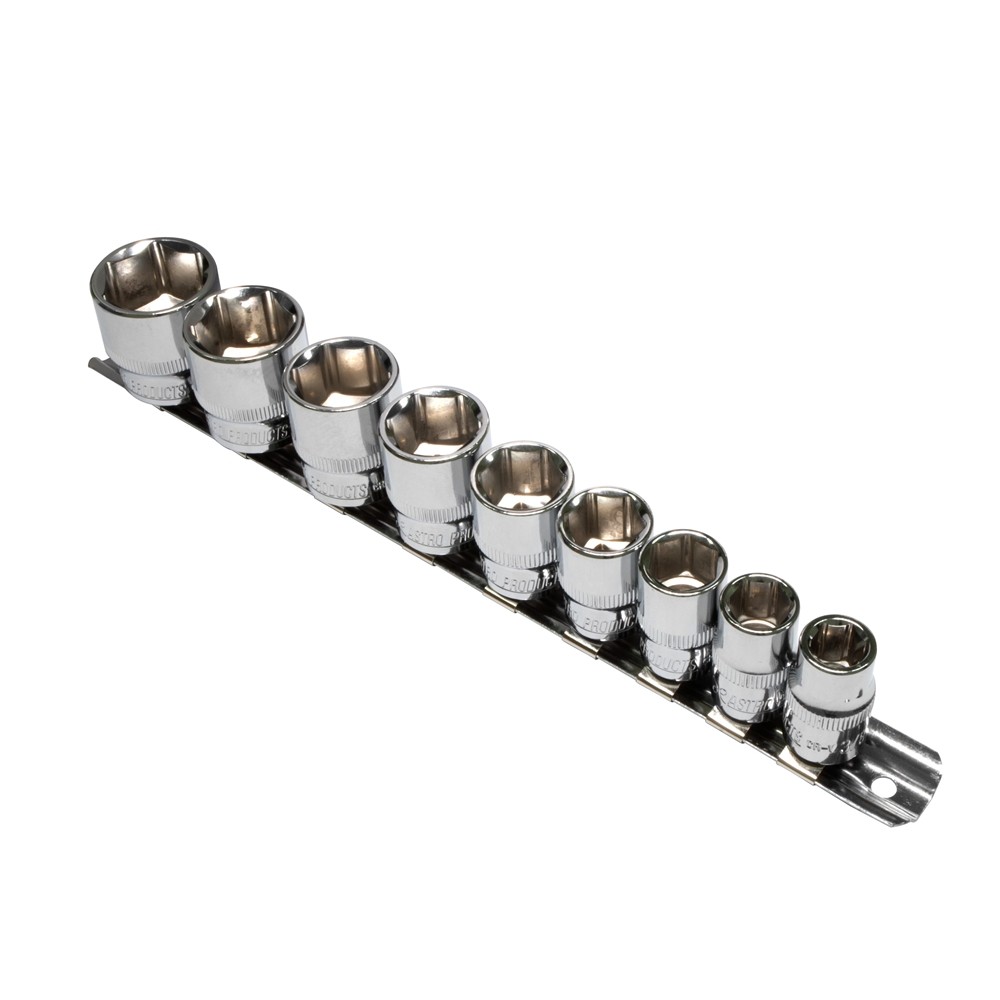 ชุดลูกบ๊อกซ์ 3/8DR เบอร์นิ้ว 9 ชิ้น ( 3/8Dr Socket Inch 9Pcs Set ...